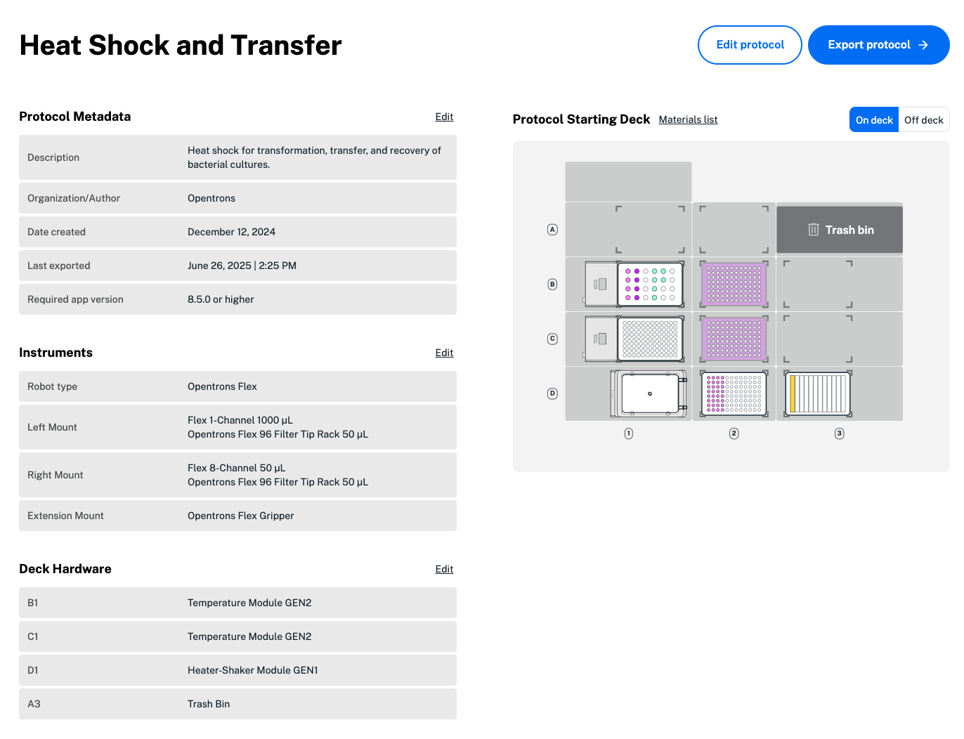 Protocol Designer: Export - Opentrons Documentation